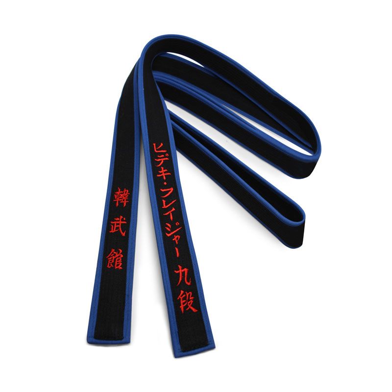 Black Master Belt With Blue Border [M05.B] – Eosin Panther USA