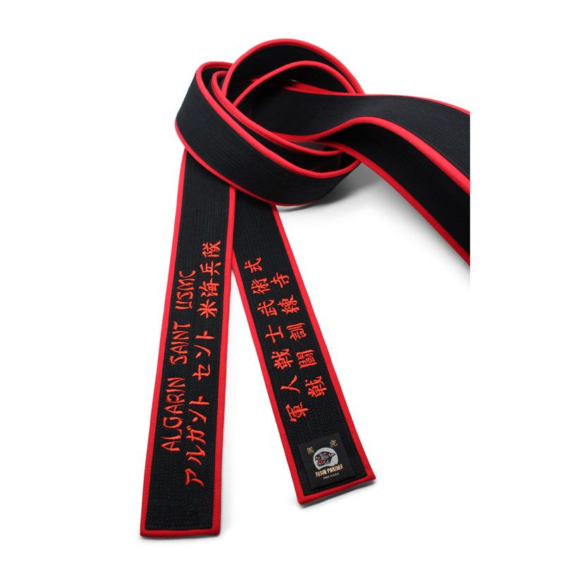 Black Master Belt With Red Border [M05] – Eosin Panther USA