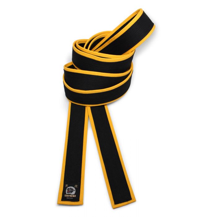 Black Master Belt With Gold Border – Eosin Panther USA