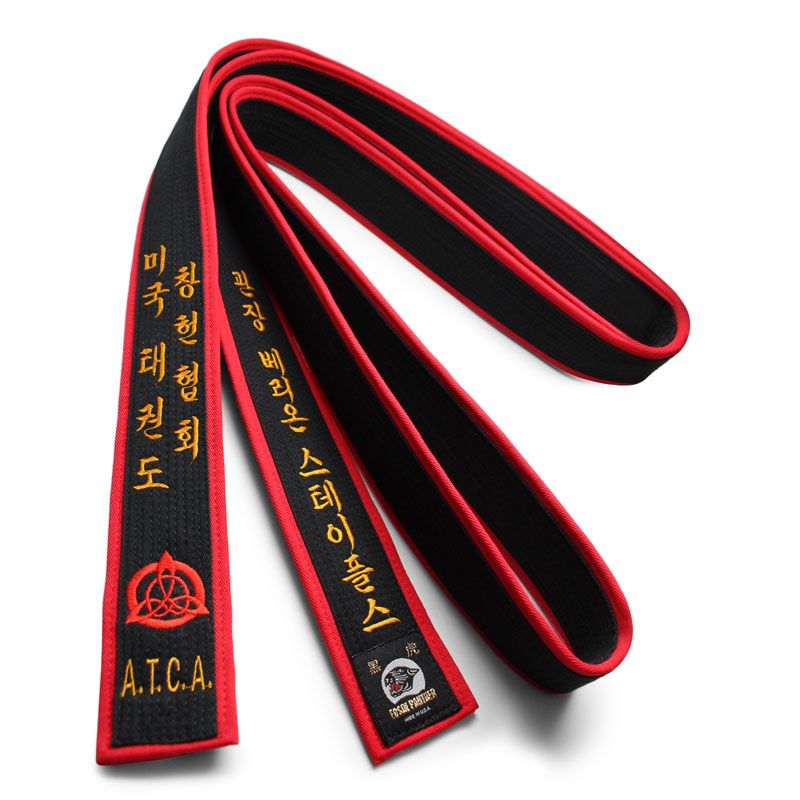 Black Master Belt With Red Border [M05] – Eosin Panther USA