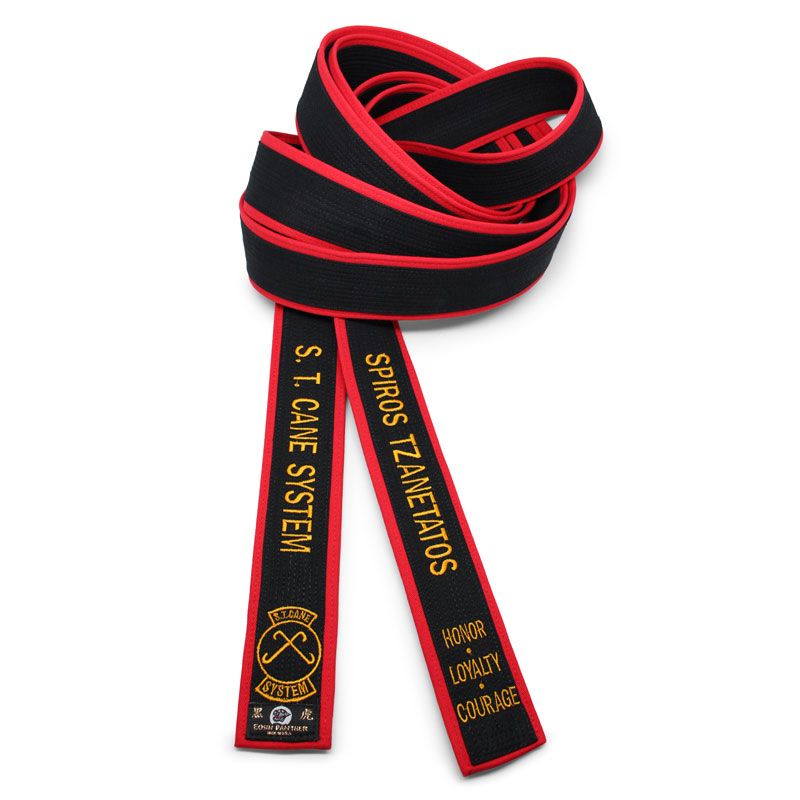 Black Master Belt With Red Border [M05] – Eosin Panther USA