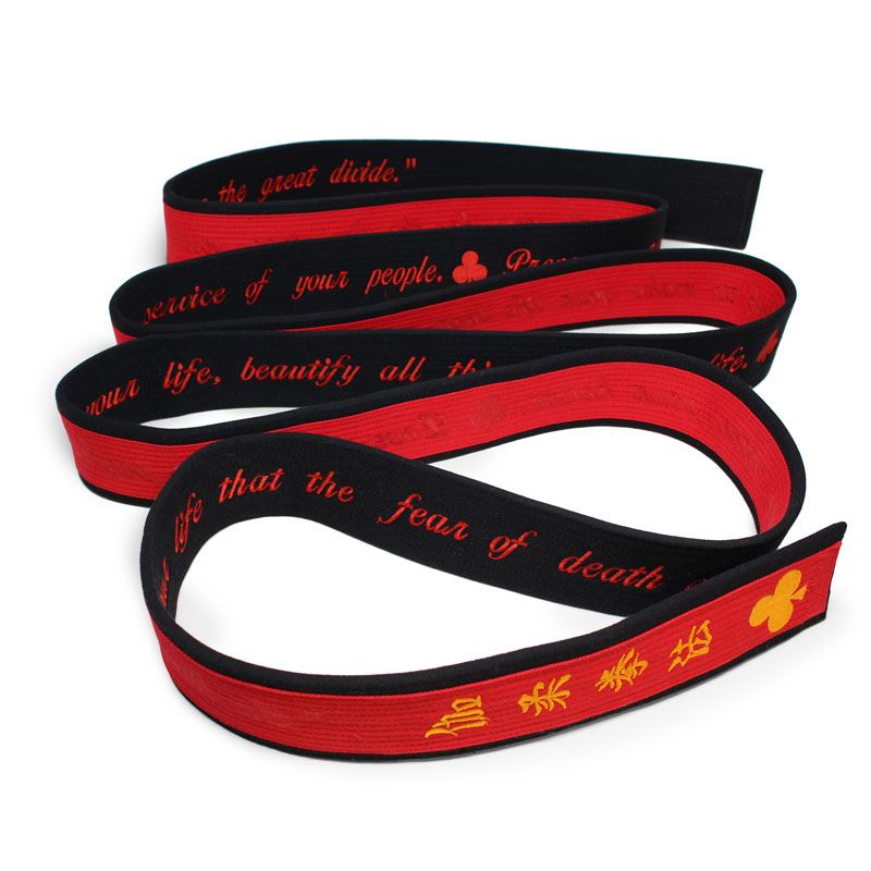 Red Master Belt With Black Border [M06] – Eosin Panther USA